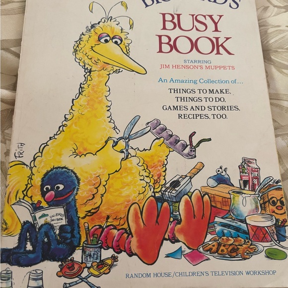 Sesame Street | Toys | Vintage Sesame Street Big Birds Busy Book Random ...